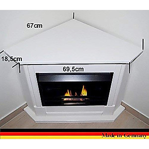 Gel + Ethanol Fire-Places Ethanol Corner Fireplace Model Moskau Granite Light