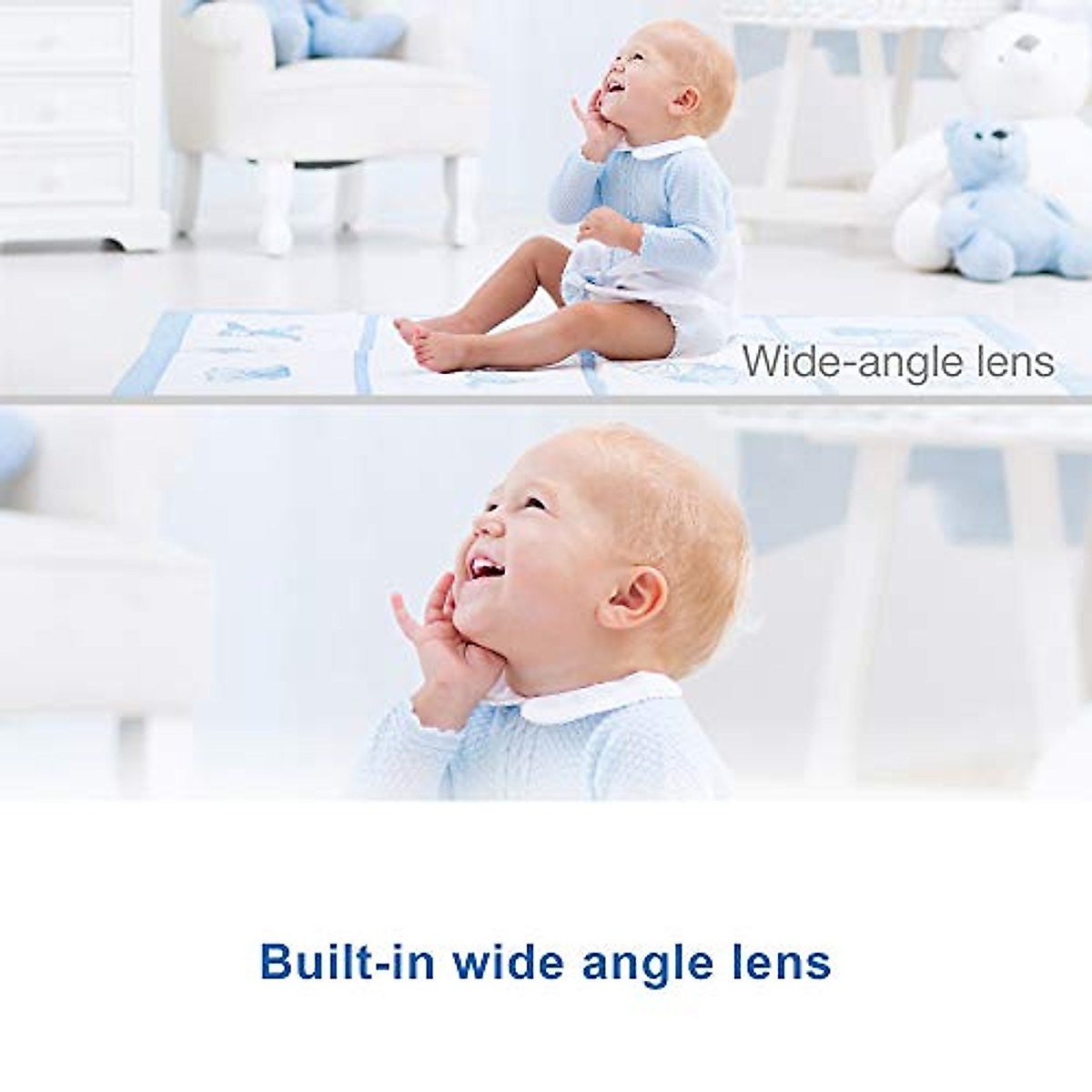 VTech Upgraded Smart WiFi Baby Monitor VM901, 5-inch 720p Display, 1080p Camera, HD NightVision, Fully Remote Pan Tilt Zoom, 2-Way Talk, Free Smart Phone App, Works with iOS, Android