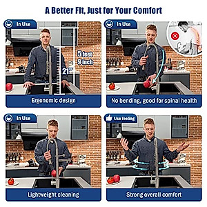 APPASO Kitchen Faucet with Pot Filler, Commercial Pre-Rinse High Arc Kitchen Sink Faucet with Pull-Out Spring Spout, Professional Single Handle Faucets for Kitchen Sink, Brushed Nickel