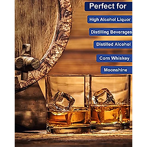 Cimalab Hydrometer Alcohol Meter Test Kit, Hydrometer Alcohol 0-200 Proof & 0-100 Tralle with Hydrometer Test Jar, Alcohol Proof Tester for Liquor, Moonshine, Proofing Distilled