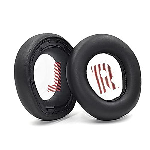 Aiivioll Replacement Earpads Pillow Ear Pads Foam Cushion Cover Cups Repair Parts for Quantum 600 Wireless Headphone Accessories（Black）