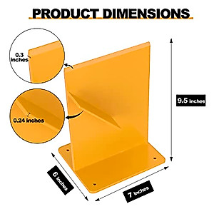 Lostronaut Kindling Splitter for Firewood and Large Logs - Heavy Duty Wood Splitter Perfect for Wood Stove, Fireplace, and Fire Pit - Portable and Mountable Manual Log Splitter with 4 Screws - Yellow