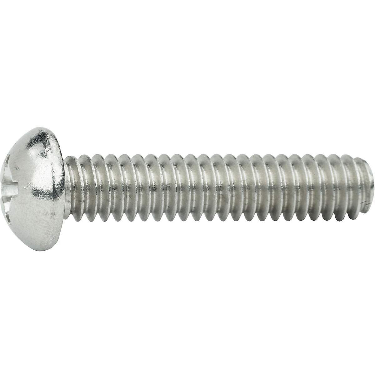 1/4-20 x 4 Phillips Round Head Machine Screws Stainless Steel 18-8 Qty 10