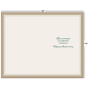 Chuck's Card-O-Rama Son Anniversary Card and Daughter-in-Law - Envelope Included - 5" x 7.75" - Packaged in Extra Sturdy Mailer - 96049