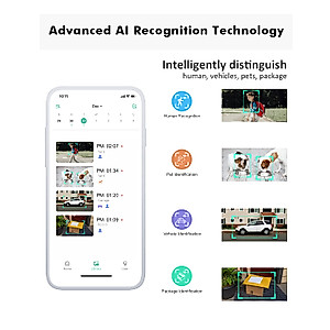 Security Cameras Wireless Outdoor for Home Surveillance, 1080P Spotlight Camera Color Night Vision, PIR Motion Detection, Lifetime Free Cloud Storage