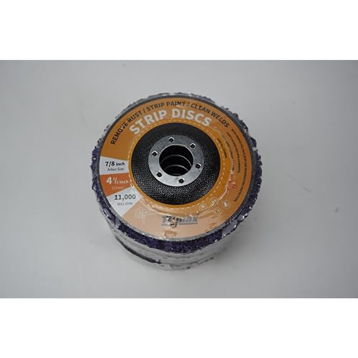 Ur-Excellent 4-1/2" x7/8'' Stripping Discs Rust Remover Wheel Remove Paint and Oxidation Poly Strip Wheel Disc Abrasive Angle Grinding Wheel - 5 Pack(Purple)