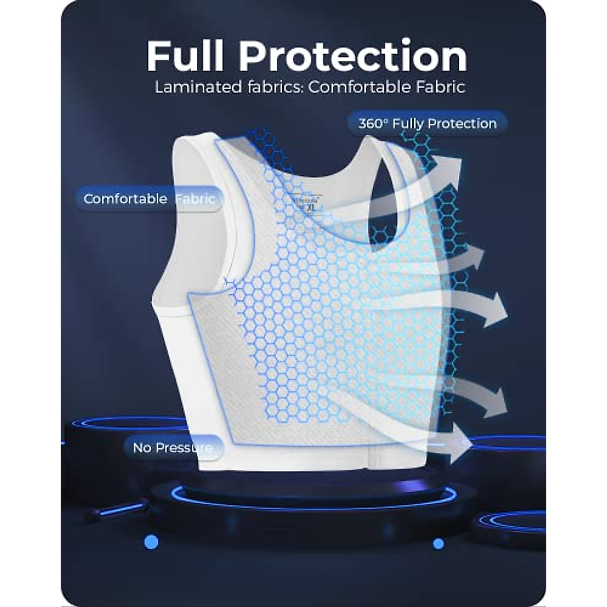 Chest Binder Zipper,Binder Trans for Tomboy Women Cosplay FTM,Transgender Binder