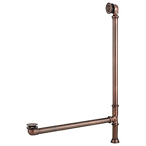 Signature Hardware 946174-69-T Rosalind 69" Acrylic Soaking Clawfoot Tub with Pre-Drilled Overflow Hole, Imperial Feet and Tap Deck