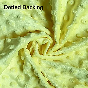 Loxloy Cute Yellow Ducks Printed Baby Blanket for Boys Girls Shower Gifts, Toddler Newborn Soft Plush Double Layer Blanket with Dotted Backing, Unisex Receiving Blanket, 30 x 40 Inch