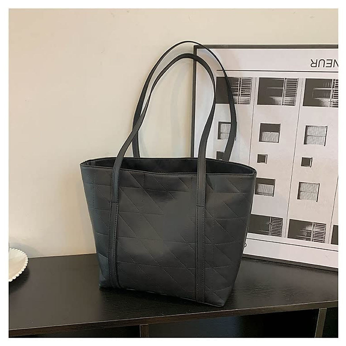 KAMLISSYVV Tote Bag For Women, Handbags, Big Capacity Handbag, Fashion Crossbody Bag Handbag Bag, 2023 New Durable Handbag-(Black)