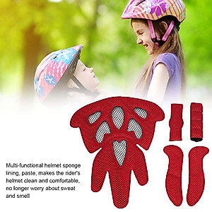 SUNGOOYUE VGEBY Helmet Lining, 2 Set Universal Helmet Pads Replacement Sponge Padding Kit for Bicycle Electric Car