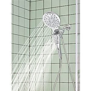 Moen Verso Chrome Rain Shower Head and Detachable Handshower Combination with Infiniti Dial and Magnetix Docking System, 60" Hose, 220C2