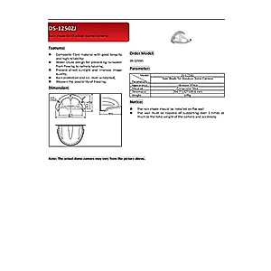 SDS DS-1250ZJ Universal Sun Rain Shade Camera Cover Shield Cover Shield for Nest/Ring/Arlo/Dome/Bullet Outdoor Camera (1 Pack, White)