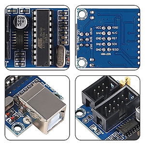 DWEII 2PCS USBTiny USBtinyISP AVR ISP Programmer 6/10 Pin Bootloader for Arduino UNO MEGA
