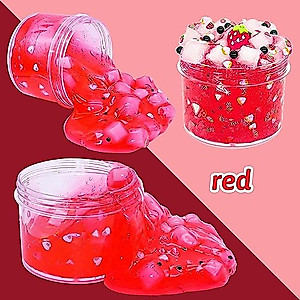 13 Pack Jelly Cube Crunchy Slime, Crystal Slime Kit Super Soft and Non-Sticky, Birthday Gift Slime Party Favors for Girls and Boys