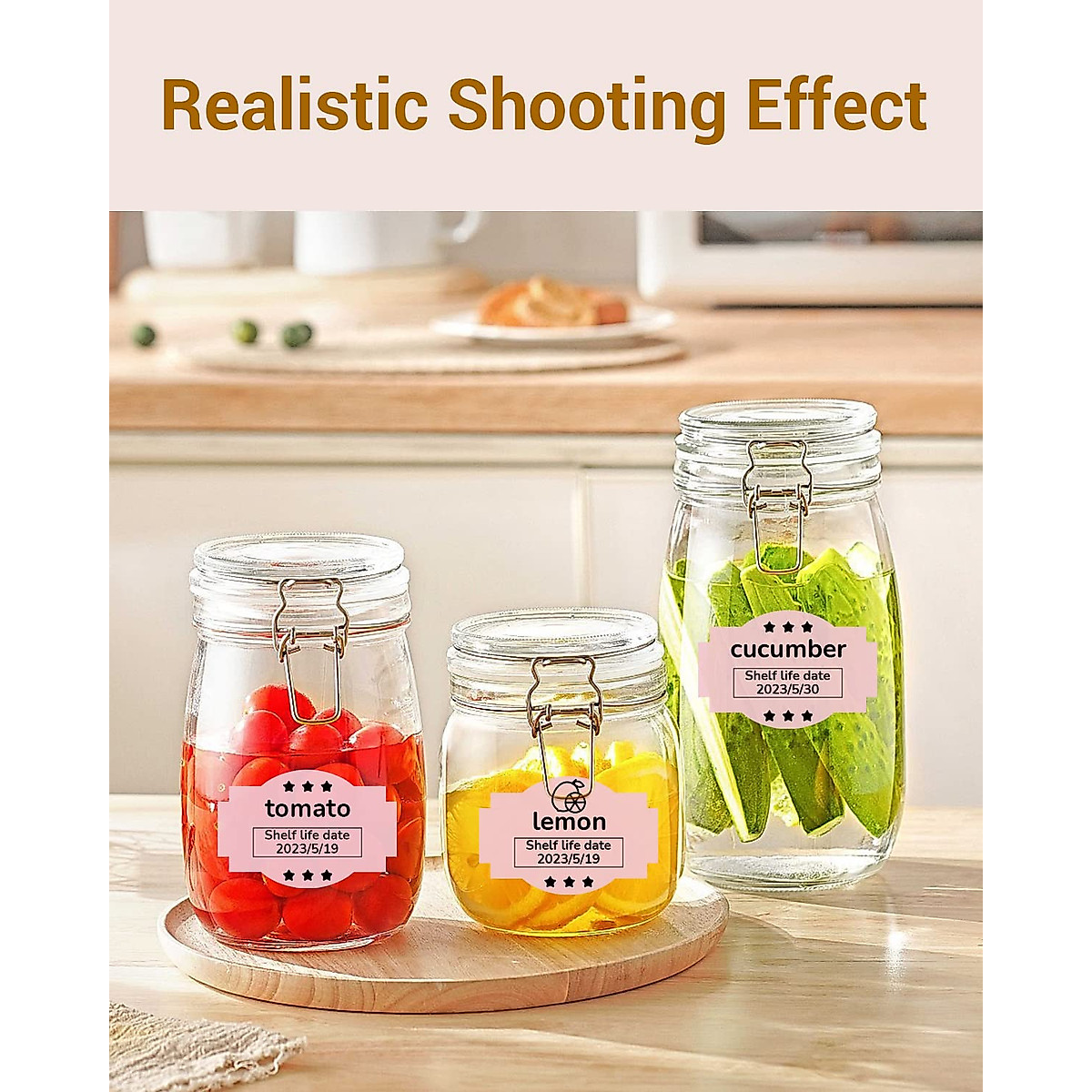 Phomemo Pink Thermal Labels for Shipping Label Printer for Small Business Supplies - 3" x 2" Commercial Grade Round Stickers Roll for Custom Stickers Personalized & Business - 500 Pink Labels/Roll