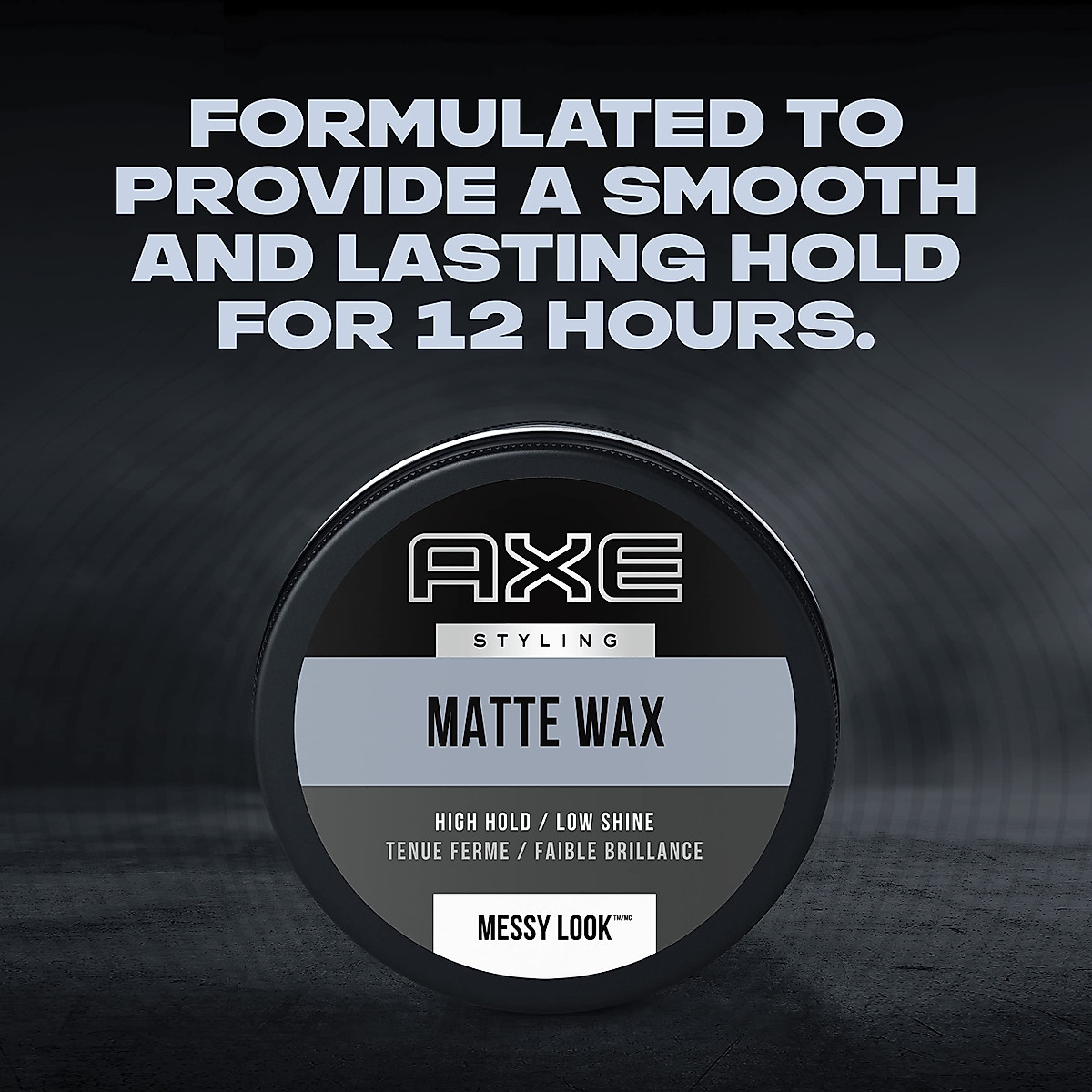 Axe Styling Messy Look Textured Matte Hairstyle Pomade Easy to Use Styling Hair Product 2.64 oz
