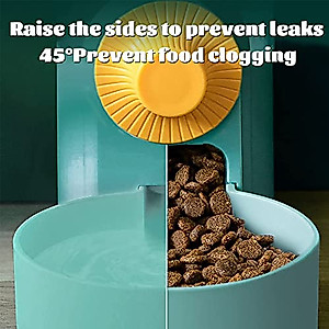 Pet Dog Cat Hanging Automatic Feeders Drinking Bowls 40oz,2 PCS Auto Gravity Pet Feeder and Water Set, Cage Pet Feeding Bowls Dispenser for Cats Dogs Puppy, Rabbit Hamsters Chinchilla Hedgehog Ferret