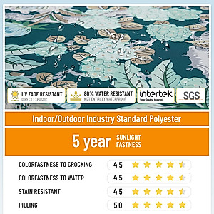 CAYIP Bench Lounger All Weather Chair Outdoor Bench Cushions with Seat and Back Wicker Tufted Patio Pillow for Outdoor Furniture,Floral,White Peony