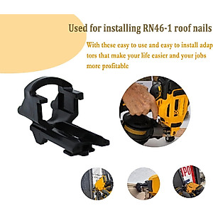 Vinyl Siding Adaptor Tip for Dewalt Roofing Nailer Cordless 20v DCN45RND1, DCN45RN, DCN45RNB Tip Replacement Vinyl Trim Adaptor and Vinyl Siding Adaptor (A style)