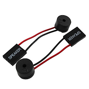 AXLIZER 2PCS PC Motherboard Internal Speaker, Computer Motherboard Built-in Speaker, Motherboard Buzzer, Alarm Buzzer, Computer Box Speaker