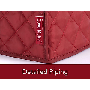 Covermates Keepsakes – Bread Maker Cover – Dust Protection - Stain Resistant - Washable – Appliance Cover, Red