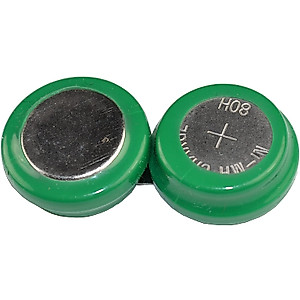 HQRP 2-Pack 2.4V 80mAh Ni-MH Cell Battery Compatible with V80H 80H 55608101501 Replacement