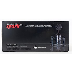 Blue Microphone Blackout Spark SL XLR Condenser Microphone Recording, Streaming, Podcasting, Gaming, Large-Diaphragm Cardioid Capsule, Shockmount and Protective Case