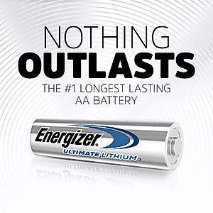 Energizer Ultimate Lithium AA Size Batteries - 20 Pack (5-4packs)
