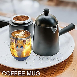 Foxes Insulated Tumbler with Lid Stainless Steel Coffee Mug Cute Wine Tea Water Cup Blue-style