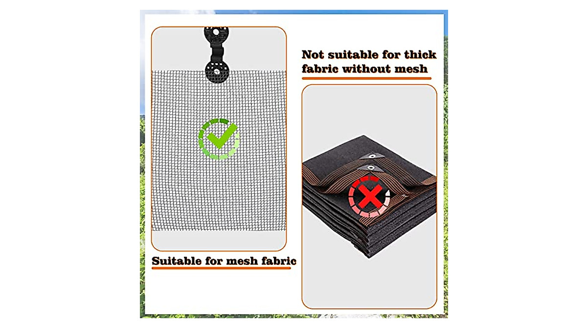 40 Piece Shade Cloth Clips - Durable & Easy to Use