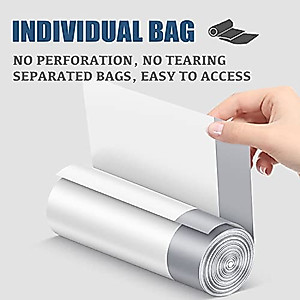 Drawstring 8 Gallon Trash Bags - Medium Trash Bags 8 Gallon Garbage Bags, Individual Unscented 8 Gal Bathroom Trash Bags, 42 Count