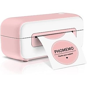 Pink Label Printer - Thermal Label Printer for Shipping Packages & Small Busines, Shipping Label Printer, Thermal Printer Compatible with Amazon Shopify Etsy Ebay FedEx USPS