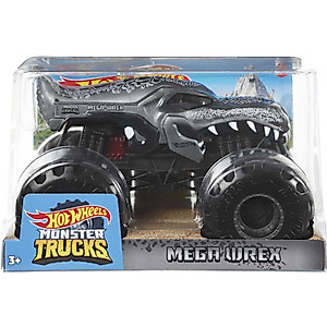 Hot WheelsDie-cast 1:24 Scale Mega Wrex Monster Trucks with Giant Wheels [Amazon Exclusive]