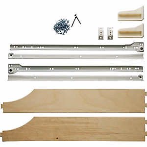 20" Birch Pullout Shelf Kit (One Shelf), 1/4" Bottom