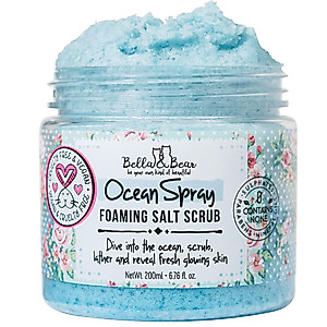 Bella & Bear Ocean Spray Scrub, No Sulphates, Parabens, No Harmful Chemicals, Cruelty-Free, Vegan-Friendly, Exfoliating, 6.7oz