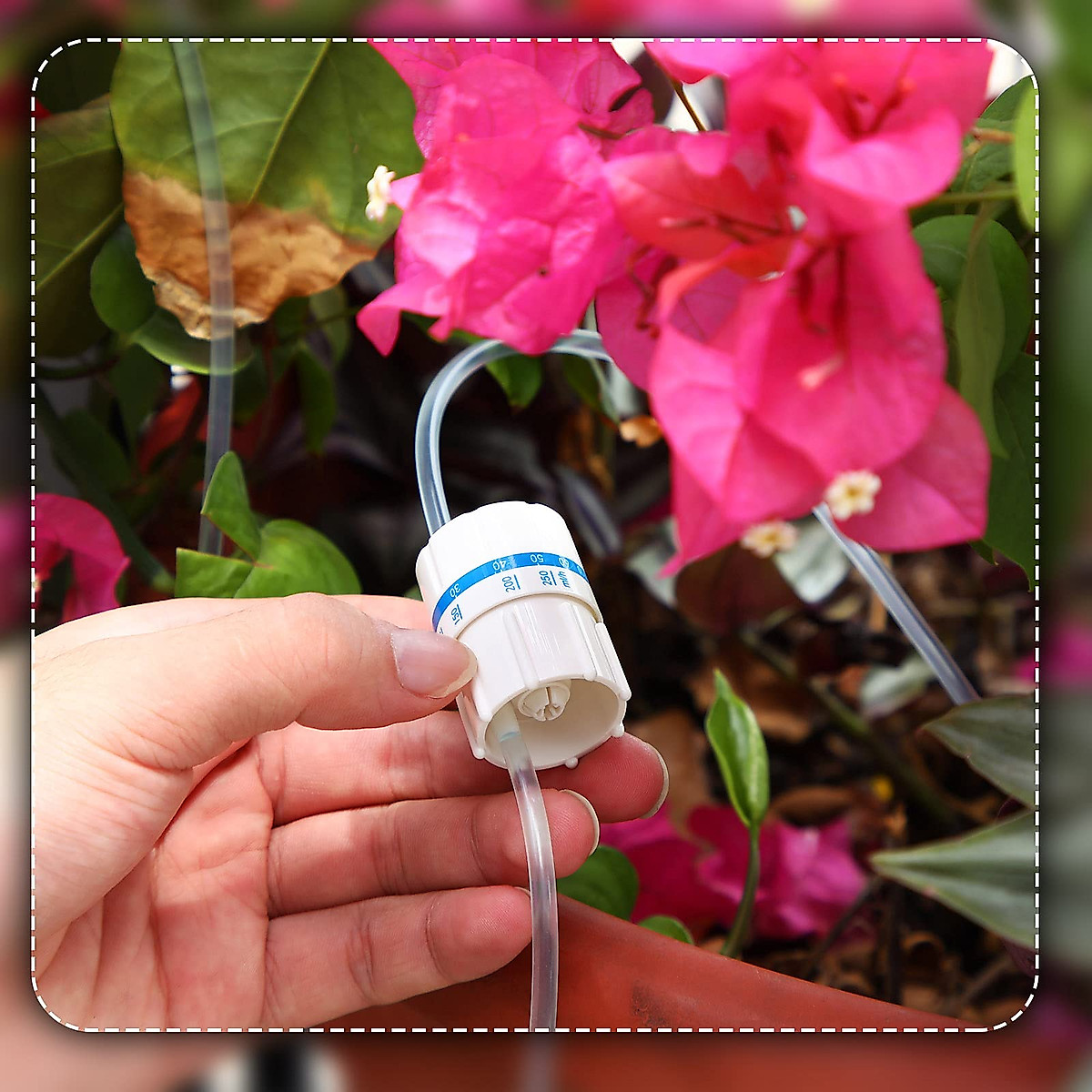 Plant Drip Irrigation Bag Automatic Irrigation Device with Water Bag Automatic Watering System Plant Waterer Self Kit for Potted(4 Pieces)