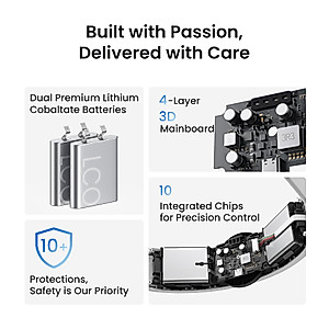 KIWI design H4 Boost Comfort Battery Head Strap Accessories for Meta/Oculus Quest 3/Quest 3s, Dual Fast Charge The VR Headset and Battery Strap in 2.5h, Halo Head Strap Reduce Facial Pressure