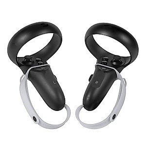 HIJIAO Design silicone Knuckle Strap for Oculus Quest/Oculus Rift S Touch Controller Grip Accessories (1 Pair) (gray)