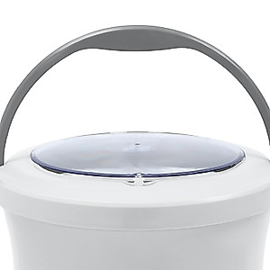 Manual Clothes Dryer Spinner, Portable Non electric Manual Clothes Spinner Laundry Dryer Machines for Camping, Traveling, Hotel, RV, Apartment (White)