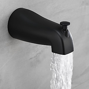 Esnbia 5.3" Slip-On Bathtub Spout, Matte Black