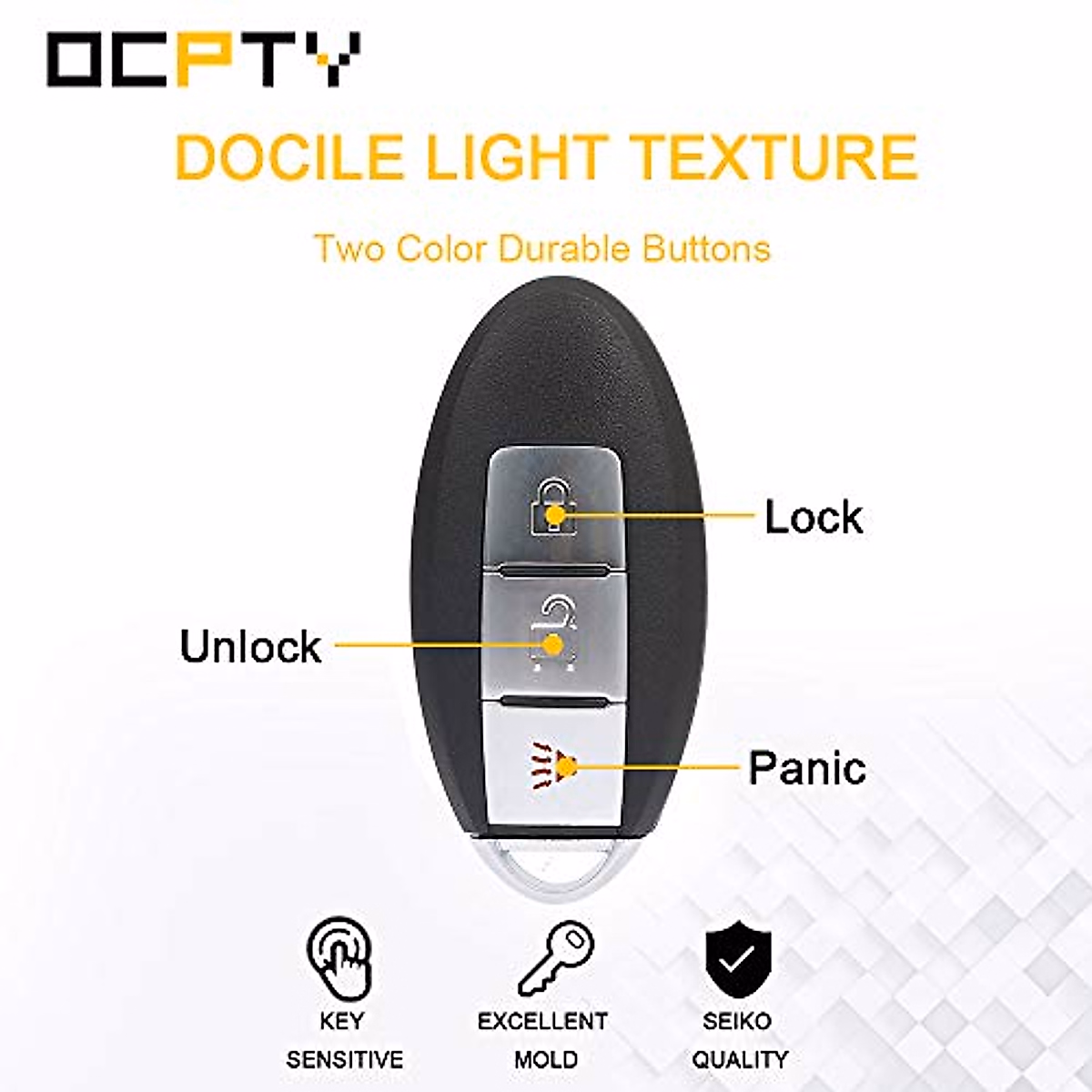 OCPTY 1X Keyless Entry Remote Control Key Fob Transmitter Replacement for Nissan for Sentra for Versa for Frontier for Murano for Pathfinder for Xterra 2002-2016 KBRASTU15 CWTWB1U415 CWTWB1U733