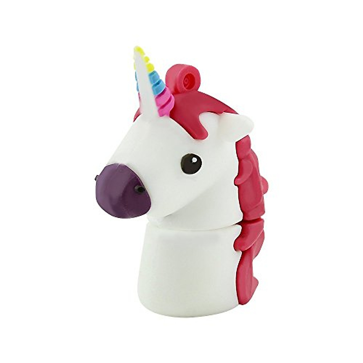 Lingtoolator cta Novelty Unicorn Shape Design 32GB USB 2.0 Flash Drive Cute Memory Stick Horse Thumb Drive Data Storage Pendrive Cartoon Jump Drive Gift (White) (32GB)