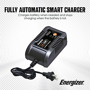 Energizer 2-Amp Battery Charger/Maintainer, 9-Step Smart Battery Car Charger, LCD Display, 6V/12V Voltage Detection for Auto, Motorcycle, RV, Boat,SUV