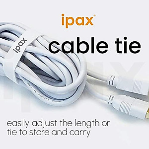 IPAX 15 Ft Long White Pure Copper USB 2.0 Interface Cable Compatible with HP Officejet Pro 7740 8715 8730 Canon Pixma TR4520 Printer Brother Scancut 2