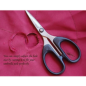 BELLRINO Replacement 9 ft 6 ribs ROYAL BLUE/WHITE STRIPE" STRONG & THICK" Umbrella Canopy (Canopy Only)