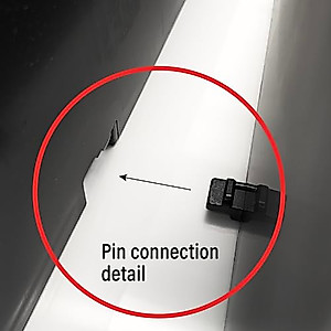 Display Technologies Visi-Fast Spring-Loaded Beverage Pusher-Glides (Pack of 6) - Effortless Beverage Product Presentation for 32oz/1LTR - 6-wide, 22" D' Drink Organizer ofor Cans, Bottles and More