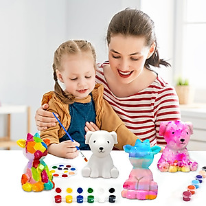 HAPMARS Paint Your Own Dog Lamp Kit 1pcs, DIY Dog Art Craft Painting Kits for Girls Boys Kid Age 4 5 6 7 8 9 10 11 12+, Art Supplies Creative Gifts for Easter, Birthday, Christmas, Party