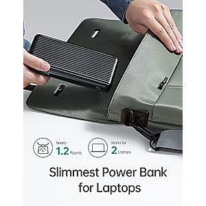 Zendure Portable Laptop Charger, Power Bank 100W PD 24000 mAh Fast Charger 2USB-C & 1 USB-A Total 205W External Battery Pack for MacBook iPad iPhone AirPods Pro SuperTank S5