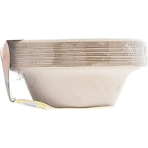 World Centric Compostable 11-1/2-Ounce Bagasse Bowl, 20-Piece